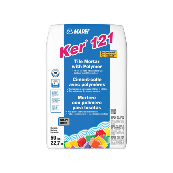 Ciment-colle avec polymères Ker 121 de 50 lb, gris - GAGNON - La Grande Quincaillerie