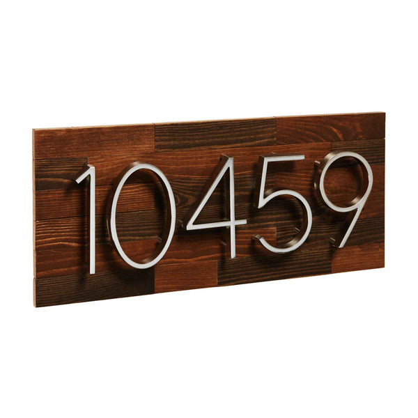 PRO-DF Rustic Large Wood Address Plaque, Brown - GAGNON - La Grande ...