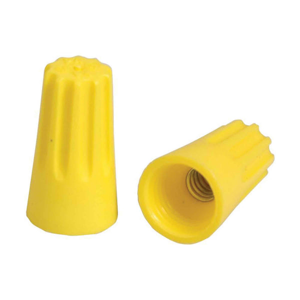 Twist-On Wire Connectors in Yellow, 100 Units - GAGNON - La Grande ...
