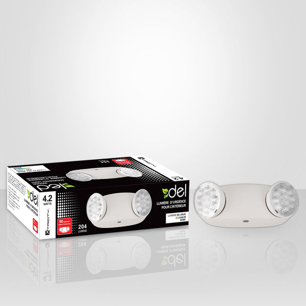 LED 2 Head Indoor Emergency Light - GAGNON - La Grande Quincaillerie