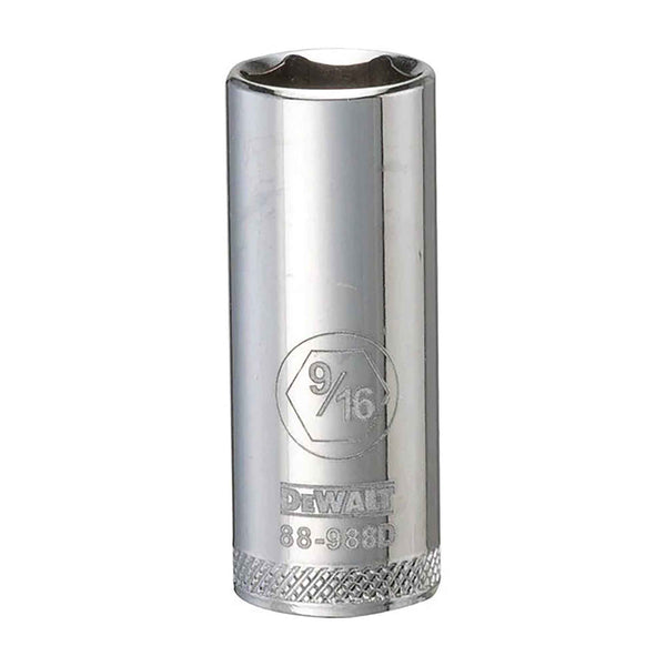 Douille standard longue à entraînement carré de 3/8" avec 6 pointes, 9 ...