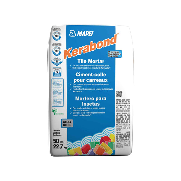 Ciment-colle gris de qualité supérieure pour carreaux Kerabond, 50 lb ...