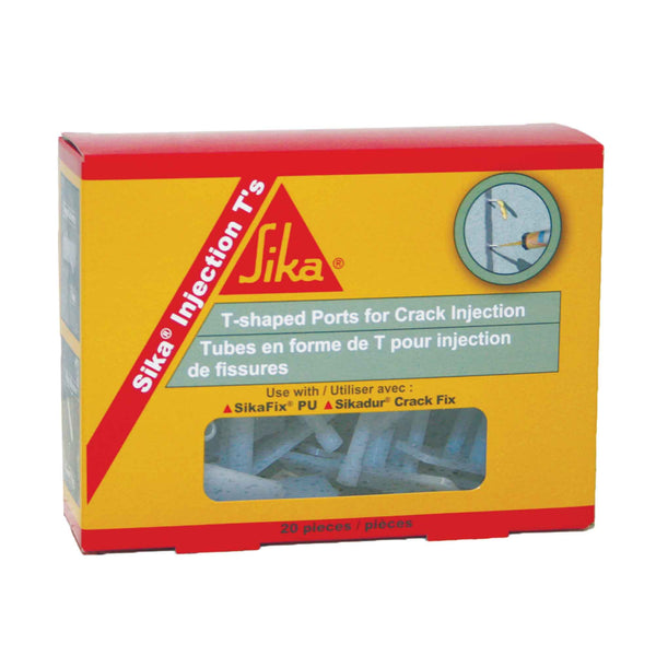 Tubes en forme de ''T'' pour injection de fissures Sika injection T's ...
