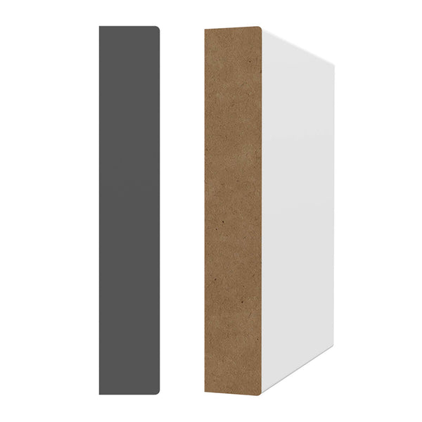 White Primed MDF Rectangular Molding, 3/4" x 4-1/2" x 8' - GAGNON - La ...