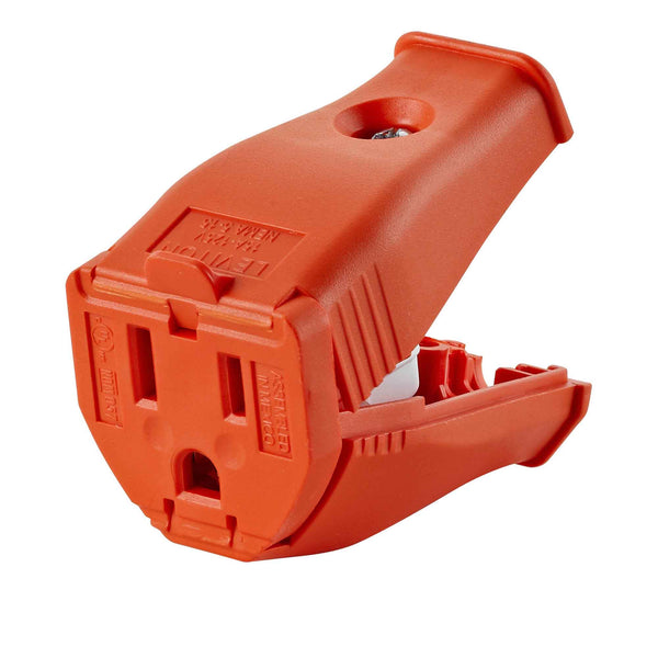Grounding Plug of 2-Pole and 3-Wire in Orange, 15 A / 125 V - GAGNON ...