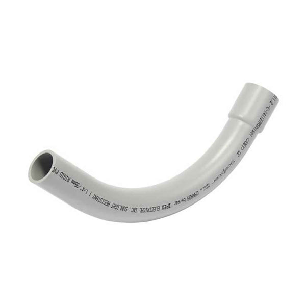 90° PVC Elbow with Bell Connector End, 1-1/4" - GAGNON - La Grande ...
