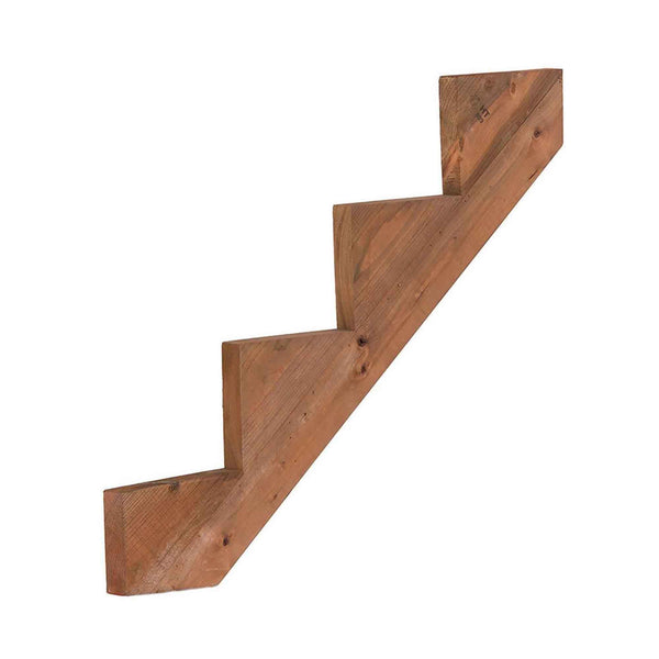 Brown Treated Wood Stair Stringer, 4-Step (2'' x 12'') - GAGNON - La ...