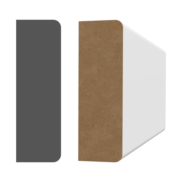 3/8'' x 1-1/8'' x 7' White Primed MDF Door Stop - GAGNON - La Grande ...