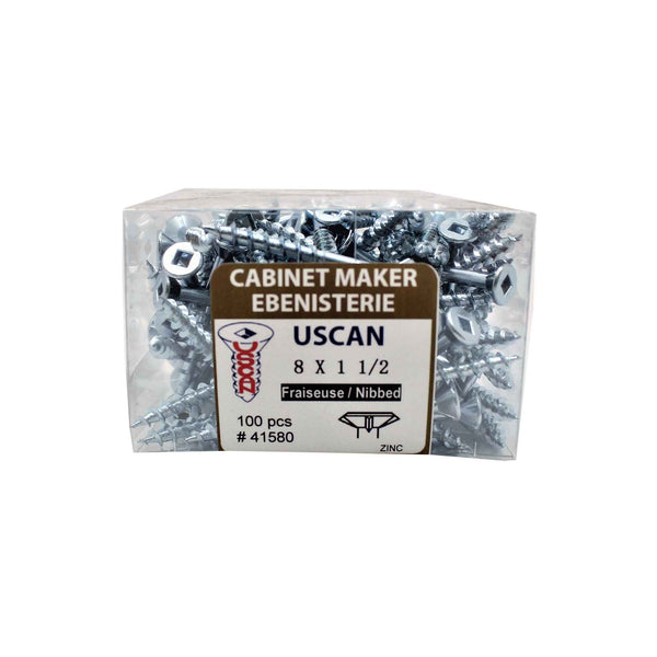 Zinc Plated Nibbed Particle Screw, #8 x 1-1/2" (100 Units) - GAGNON ...