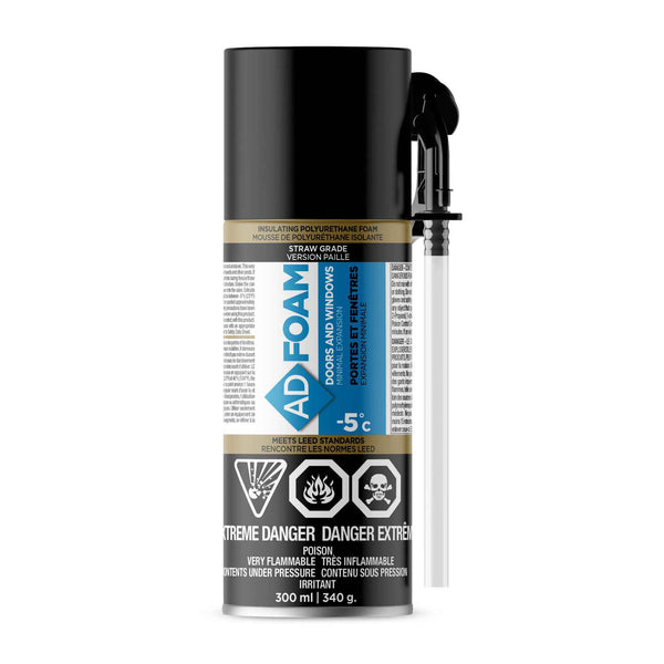 Mousse de polyuréthane isolante à expansion minimale version paille, 3 ...