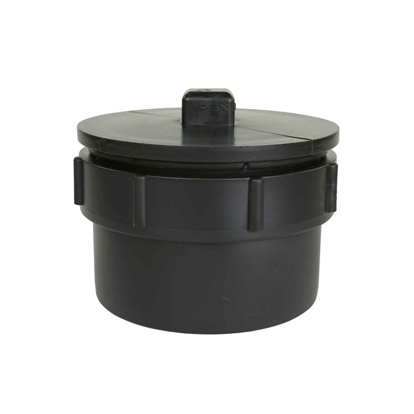 ABS-DWV Cleanout Adapter with Plug «Spigot x FPT», 4" - GAGNON - La ...
