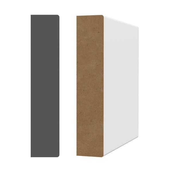 White Primed MDF Rectangular Molding, 3/4" x 3-1/2" x 8' - GAGNON - La ...