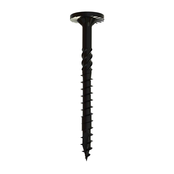Flat-Head Structural Screw in Black, 25/64" x 5" (20 Units) - GAGNON ...