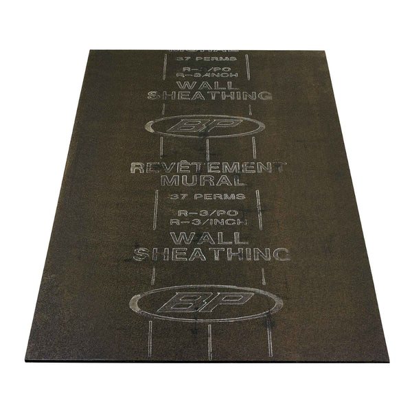 BP Type 2 Rigid Wood Fiber Insulation Board in Black, 48" x 108" x 7/1 ...