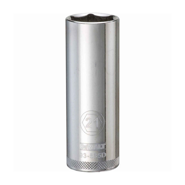 1/2" Square Drive Deep Standard Socket with 6 Points, 21 mm - GAGNON ...