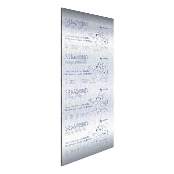 SR.RADIANT+ 200G+ Rigid Insulating Panel, 1/2'' x 4' x 8' (R2.4 / 16PS ...