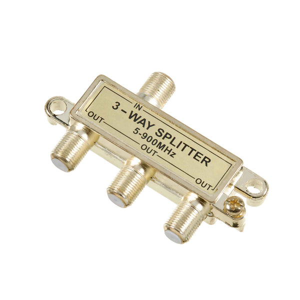 3-Way Splitter Gold 75 OHM, 1/Pack - GAGNON - La Grande Quincaillerie