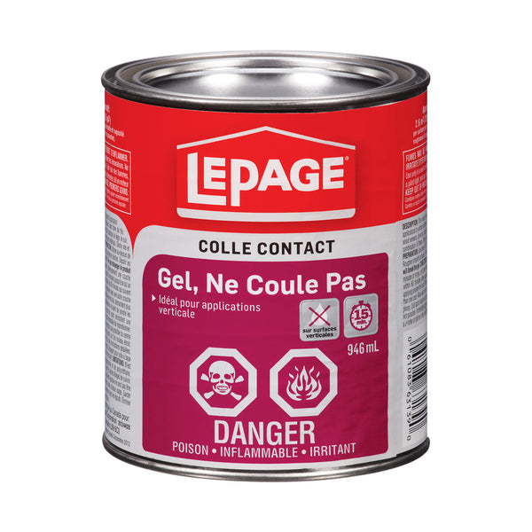 Contact Cement Gel (No Drip), 946 ml - GAGNON - La Grande Quincaillerie