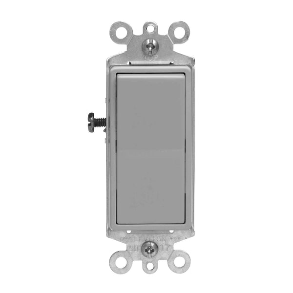 Interrupteur Decora unipolaire, gris - GAGNON - La Grande Quincaillerie