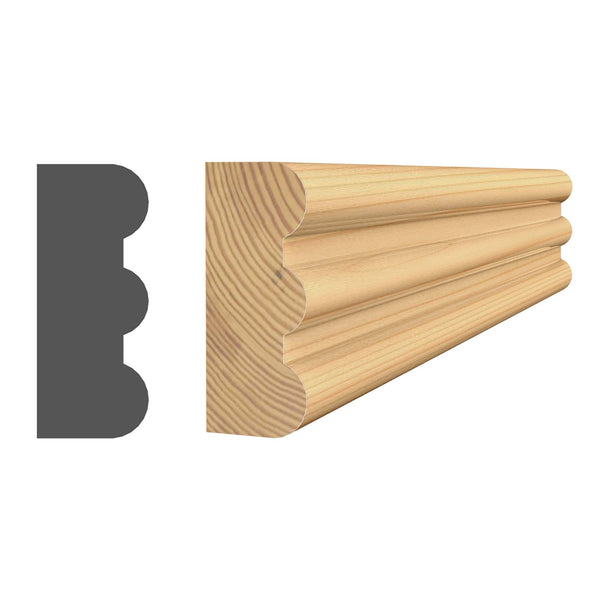 1/4'' x 3/4'' x 8' Finger Jointed Pine Screen Molding - GAGNON - La ...