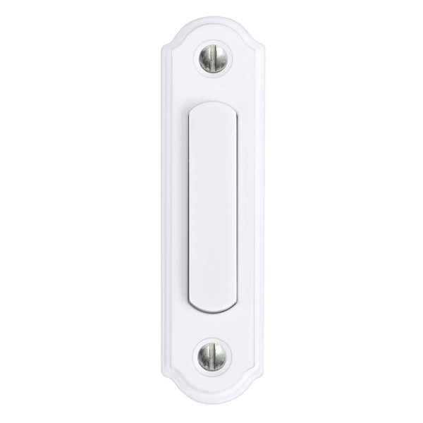 Wired Doorbell with Wide LED Illuminated Push Button, White - GAGNON ...