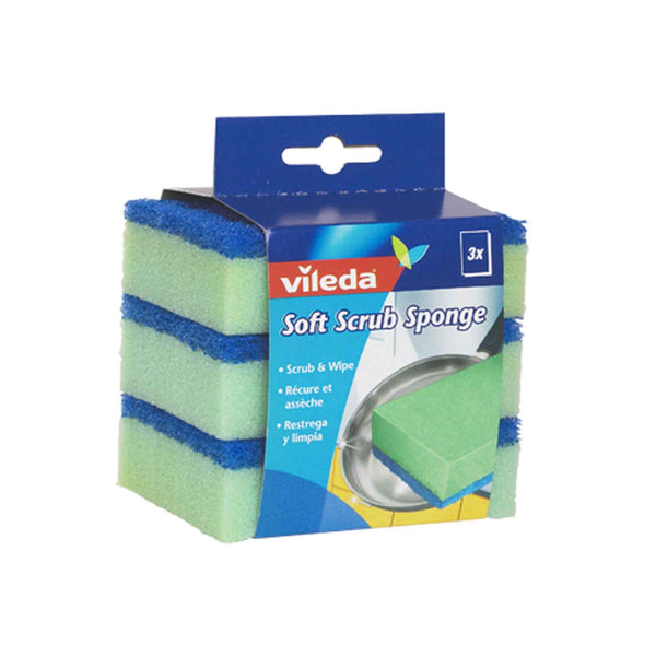 Soft Scrub Sponge, 3 Units - GAGNON - La Grande Quincaillerie