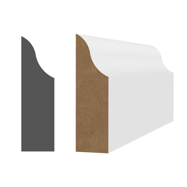 3/8" x 1-1/4" x 7' White Primed MDF Door Stop - GAGNON - La Grande ...