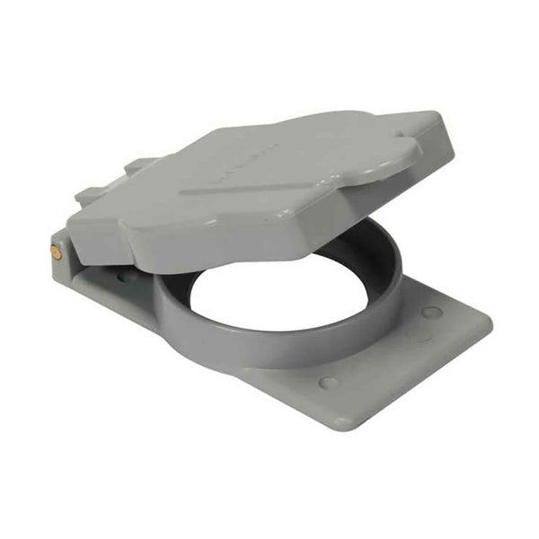 WTL50 PVC F Series 1-Gang 50 A Connector Receptacle Cover, Grey ...