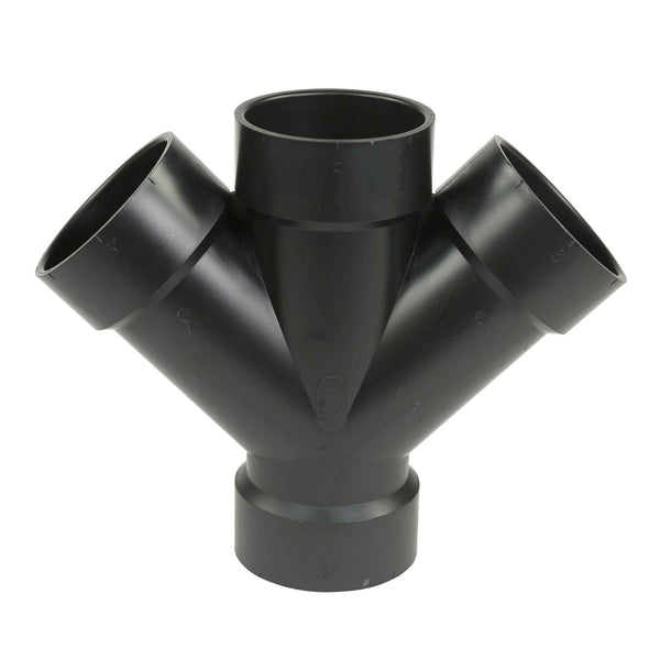 ABS-DWV Double Wye «Hub», 3" - GAGNON - La Grande Quincaillerie