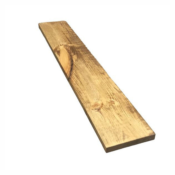 Rustic Solid Wood Shelf in Honey Color, 60'' x 12'' x 2'' - GAGNON - La ...