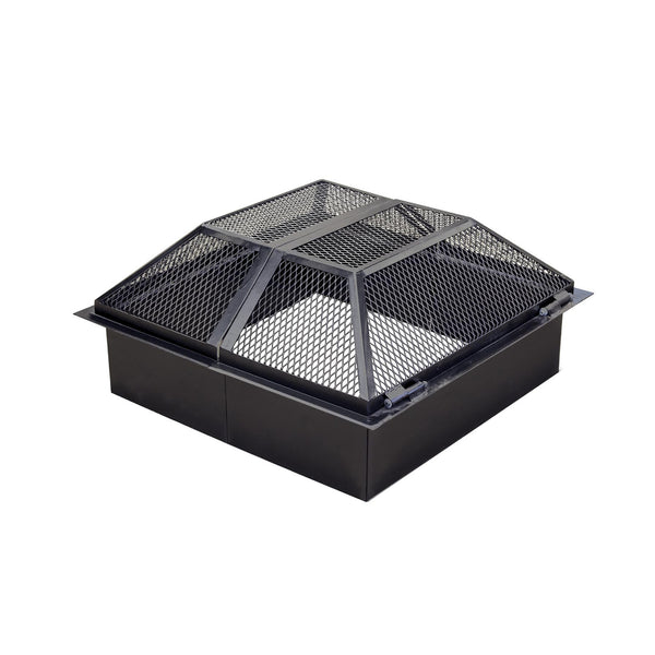 Steel Fireguard for Moderno and Urbania Fire Pit, 34'' x 34'' x 6 ...