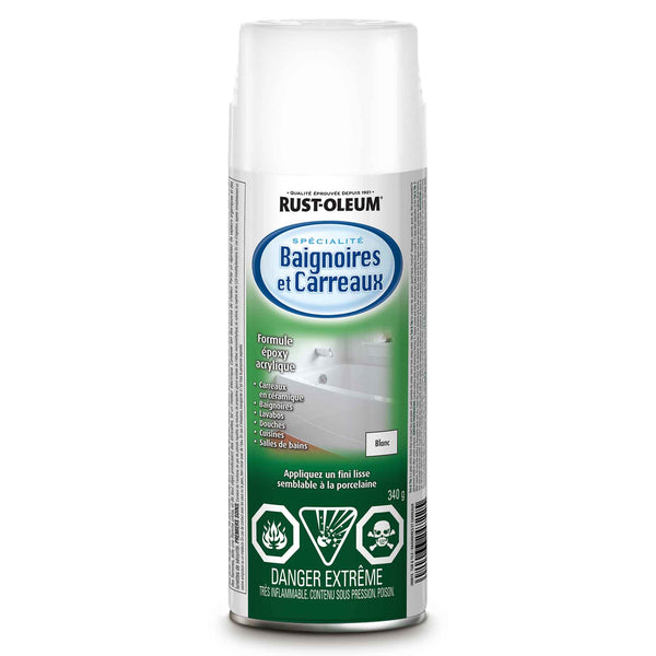 Tub and Tile Spray Paint Gloss White, 340 g - GAGNON - La Grande ...