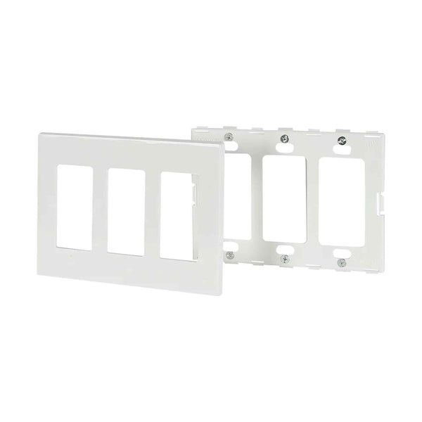 Plaque murale Decora sans vis pour 3 dispositifs, blanc - GAGNON - La ...