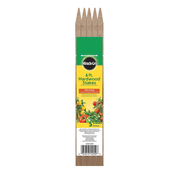 Natural Wood Plant and Garden Stakes, 6' (5 Units) - GAGNON - La Grande ...