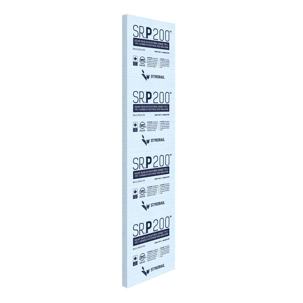 SR.P 200 Rigid Insulation Board, 1-1/4'' x 2' x 8' (R5 / 16 PSI ...