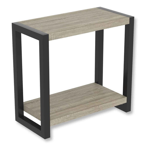 Table d'appoint au fini taupe avec structure métallique noire, 23,6 ...