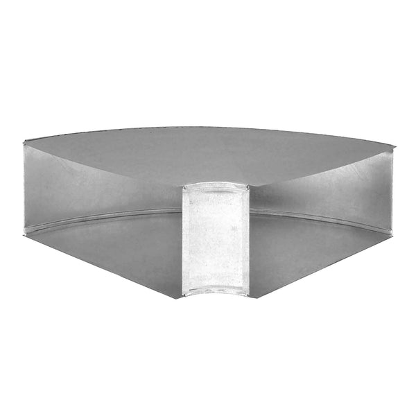 Side Elbow Duct of 90° in Galvanized Steel, 3-1/4" x 10" - GAGNON - La ...