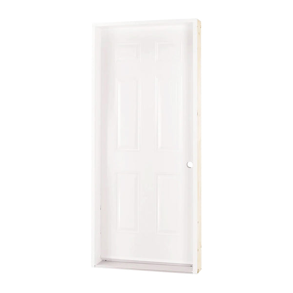 Porte blanche en acier B01 à ouverture à gauche vers l'intérieur, 32 ...