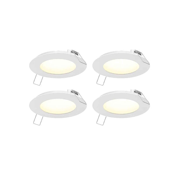 Kit of 4'' White Ultra Slim Recessed Panel LED Lights, 4 Units - GAGNON ...