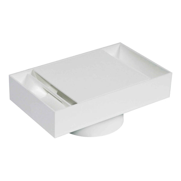Exhaust Vent in White Plastic, 4" - GAGNON - La Grande Quincaillerie