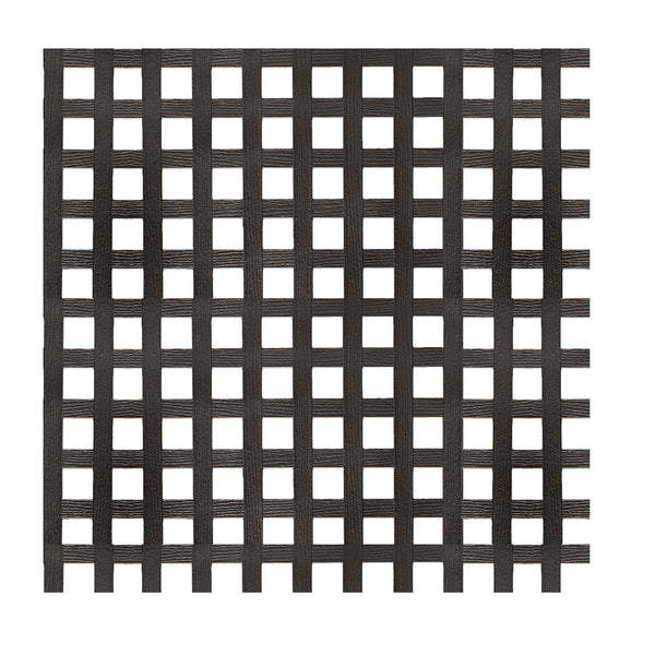 Treillis d'intimité en PVC à motif de carrés, 4' x 8' (noir) - GAGNON ...