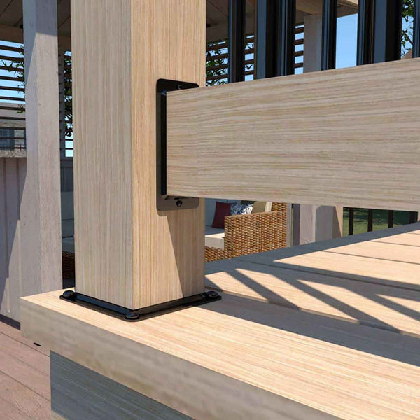 Steel Connector Plate for 2'' x 4'', Fixplak 24 Black - GAGNON - La ...