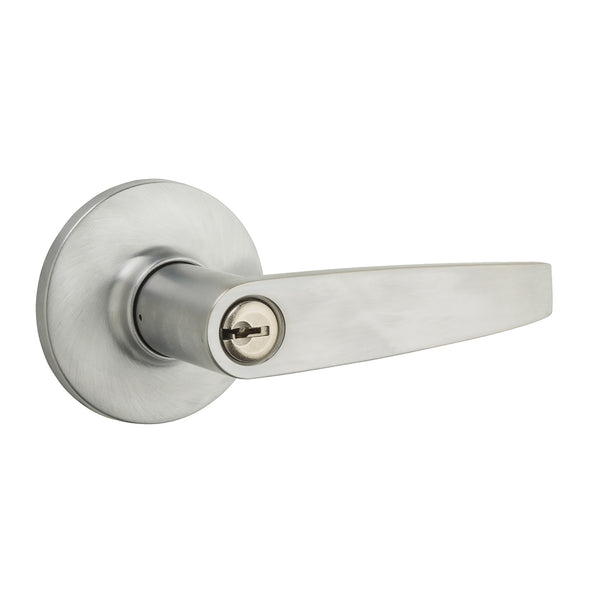 Winston Keyed Entry Lever, Satin Chrome - GAGNON - La Grande Quincaillerie