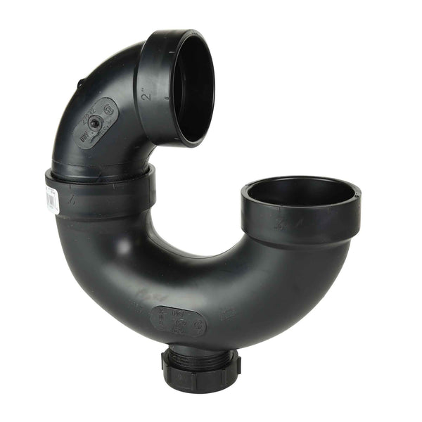 ABS-DWV P-Trap with Cleanout «Hub», 2" - GAGNON - La Grande Quincaillerie