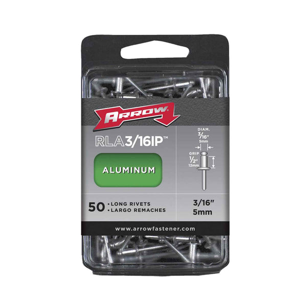 Long Aluminum Rivet of 3/16", 50 Units - GAGNON - La Grande Quincaillerie