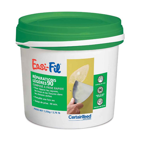 Easi-Fil Quick-Setting Compound for Light Repair in 90 Minutes, 1.25 k ...