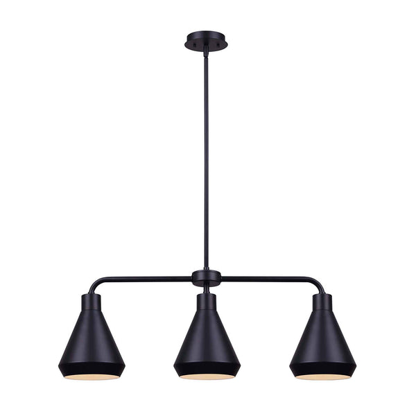 Byck 3-Bulb Pendant Light, 32" x 15" up to 63" - GAGNON - La Grande ...