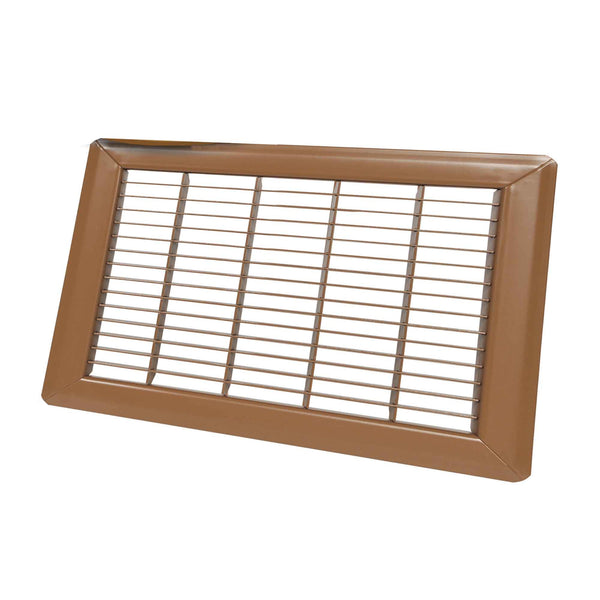 Steel Baseboard Return Air Grille Painted in Brown, 8" x 14" - GAGNON ...