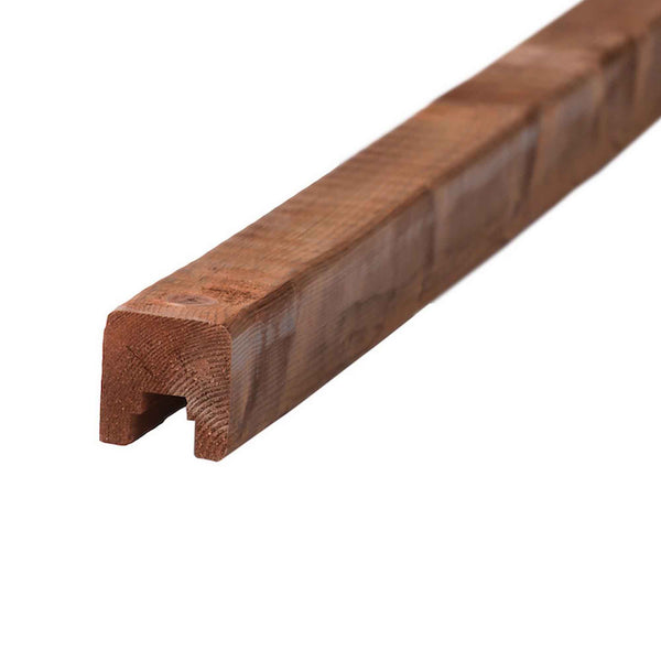 U-Shaped Frame Moulding in Brown Treated Wood, 2" x 2" x 8' - GAGNON ...