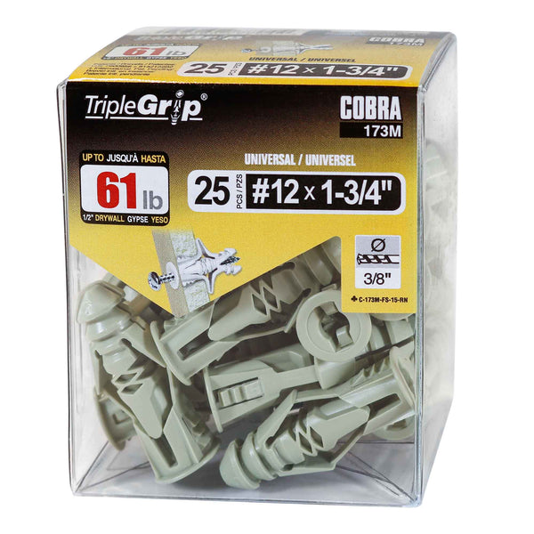 TripleGrip Anchor of #12 x 1-3/4", 25 Units - GAGNON - La Grande ...